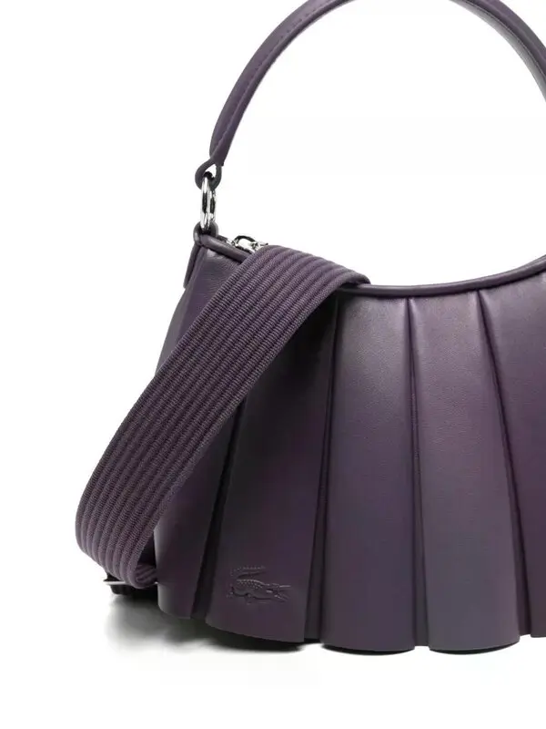 Lacoste Pleated Tote Bag - Purple