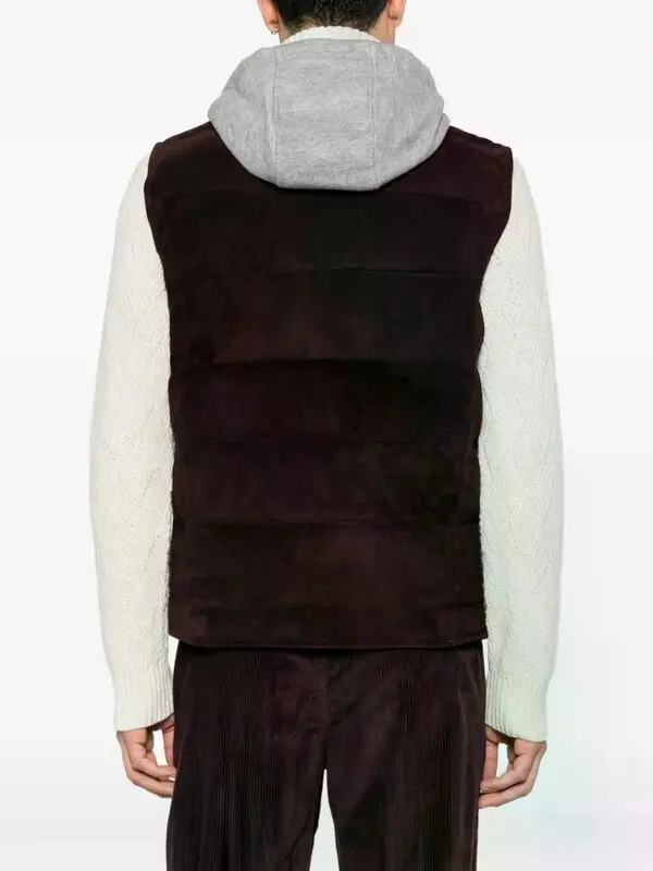 Eleventy Quilted Hooded Gilet