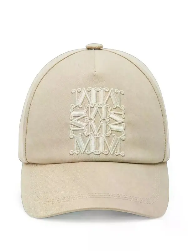 Max Mara Logo-embroidered Baseball Cap - Neutrals