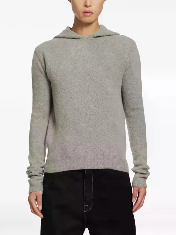 Rick Owens Tower Felted Hoodie