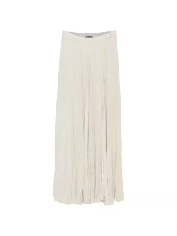 TOM FORD Pleated Maxi Skirt - Neutrals