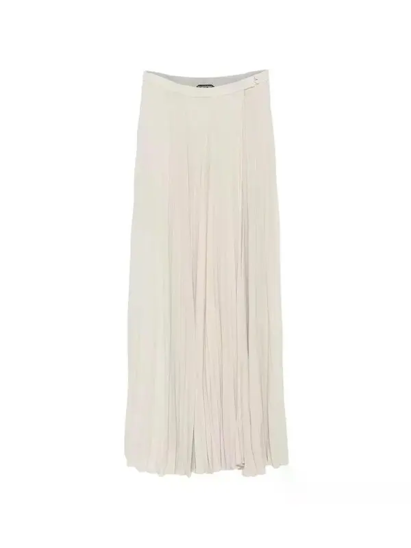 TOM FORD Pleated Maxi Skirt - Neutrals