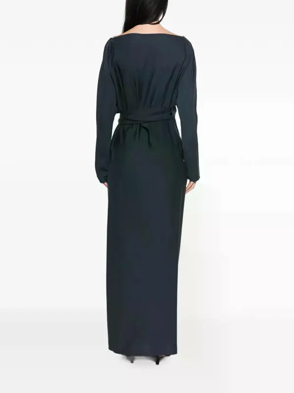 CORTANA Wrap-style Tied-waist Maxi Dress