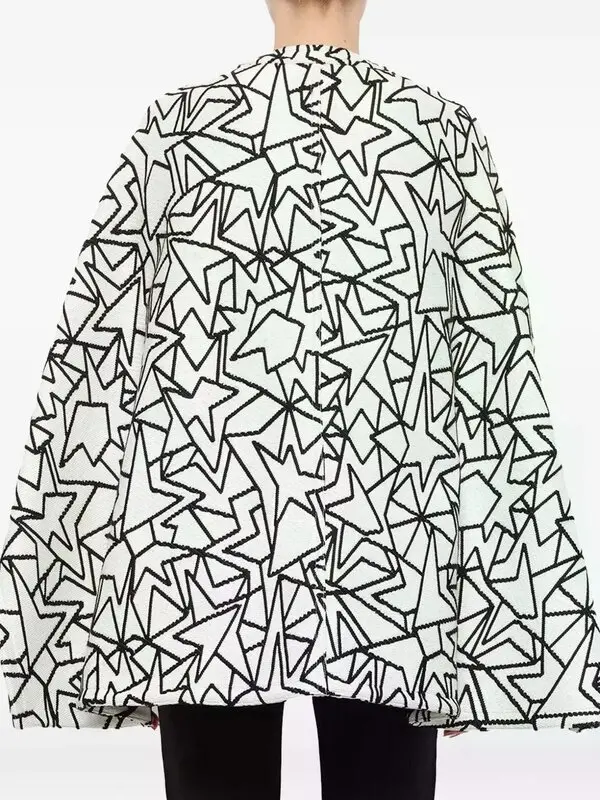 Neil Barrett Jacquard Double-breasted Cape
