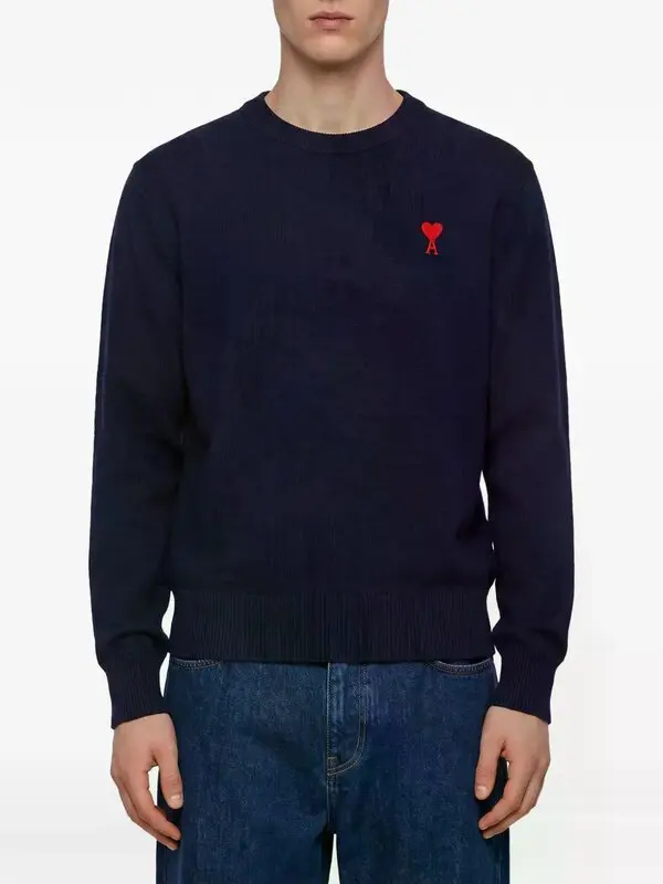 AMI Paris De Coeur Sweater - Blue