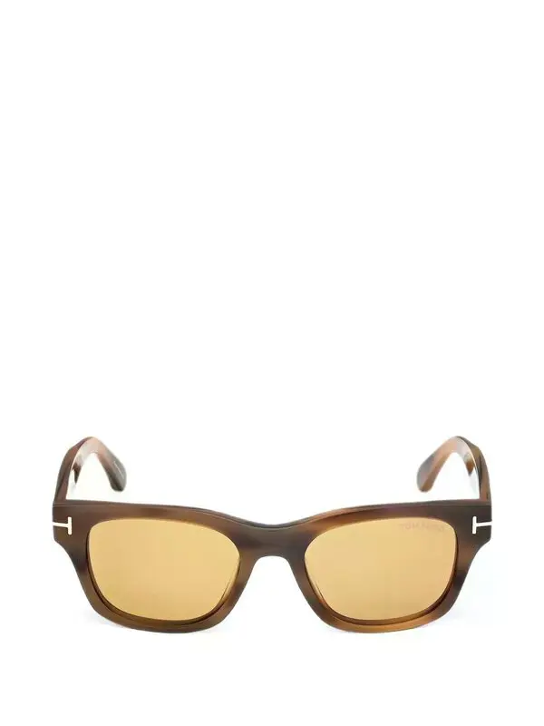 TOM FORD T-motif Rectangle-frame Sunglasses