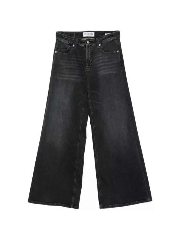 CAMBIO Faded Palazzo Jeans