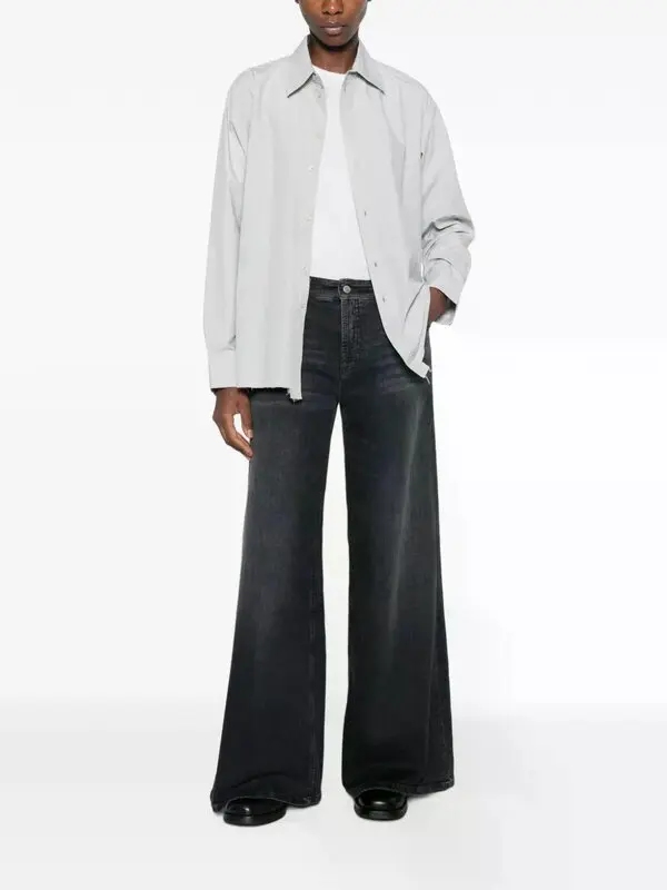 CAMBIO Faded Palazzo Jeans