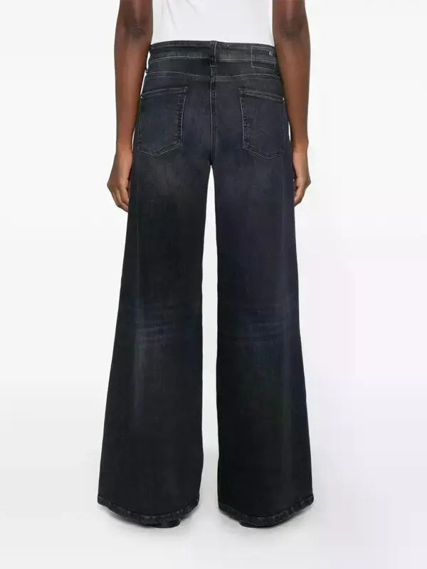 CAMBIO Faded Palazzo Jeans