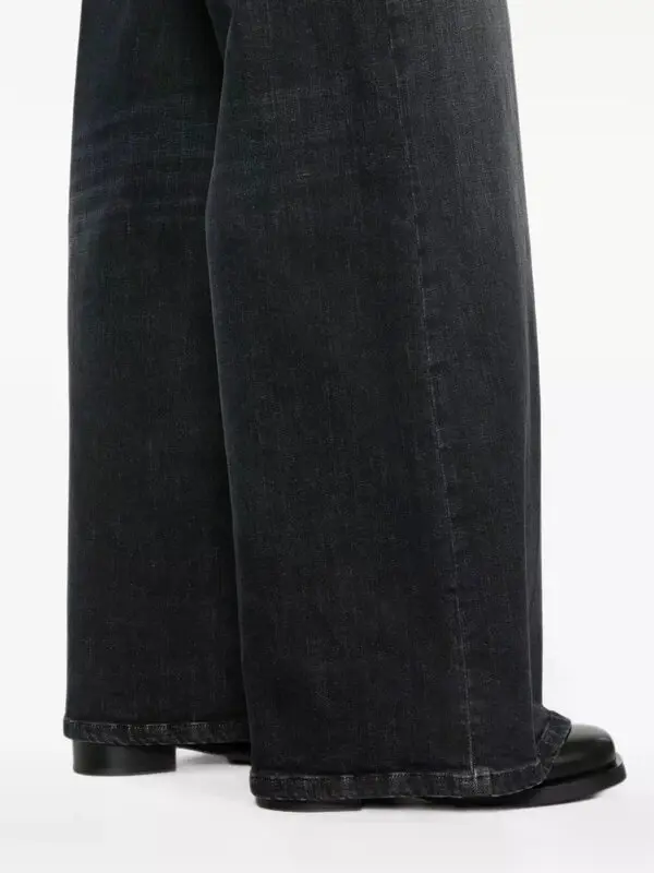 CAMBIO Faded Palazzo Jeans