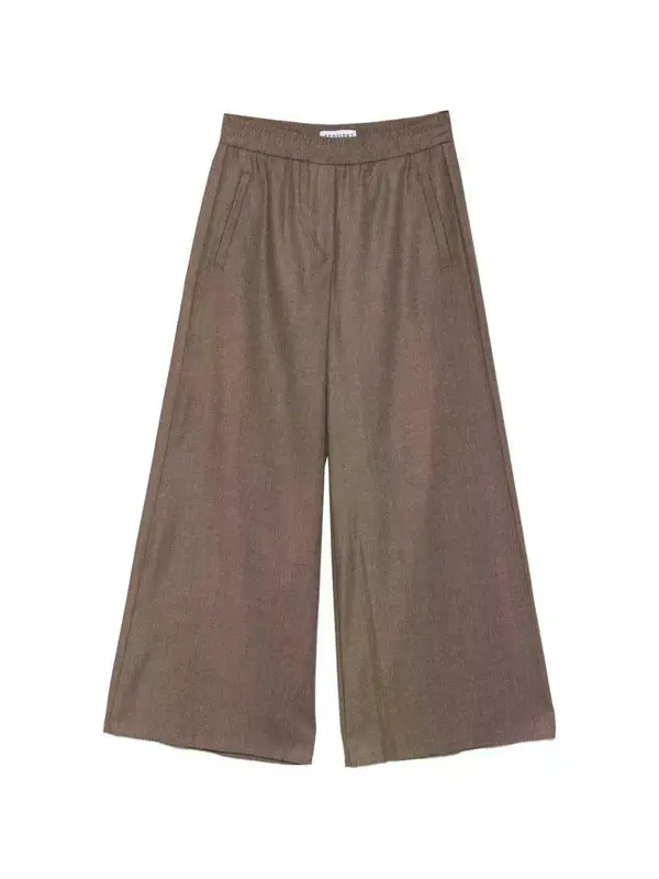 CAMBIO Aveline Wide-leg Trousers - Brown