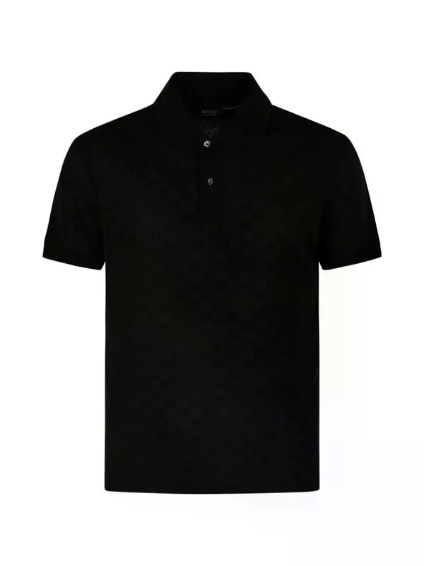 Gucci Gg Supreme Polo Shirt - Black