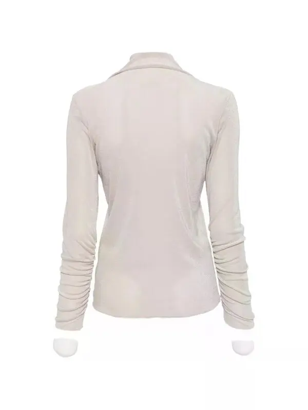 LUISA CERANO Ruched Roll-neck Top