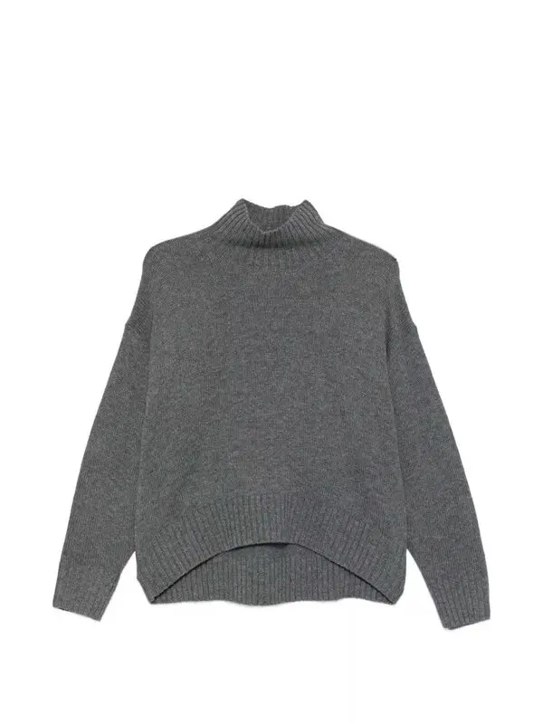 LUISA CERANO High-low Turtleneck Sweater