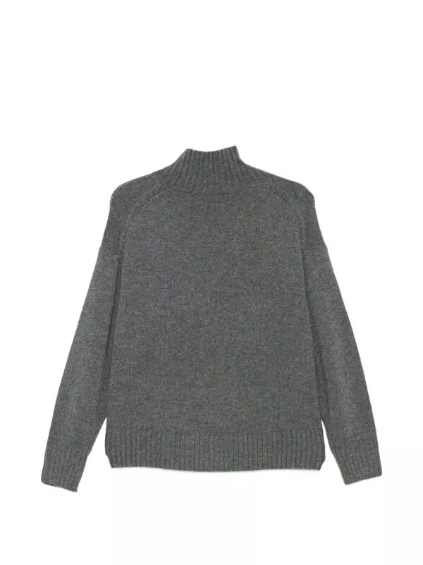 LUISA CERANO High-low Turtleneck Sweater
