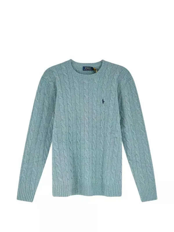 Polo Ralph Lauren Cable-knit Embroidered-logo Sweater