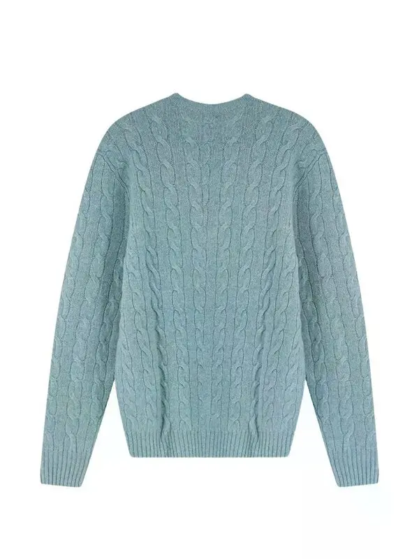 Polo Ralph Lauren Cable-knit Embroidered-logo Sweater