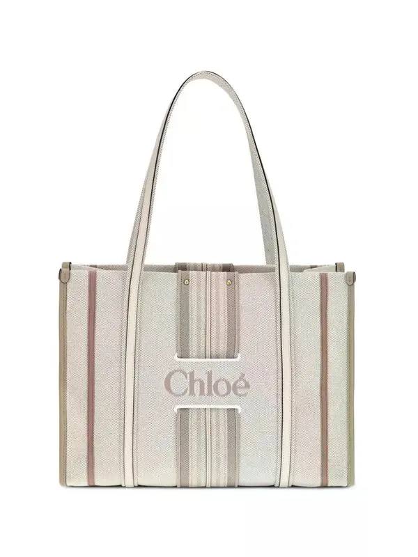 Chloé Woody Loop Tote Bag - Neutrals