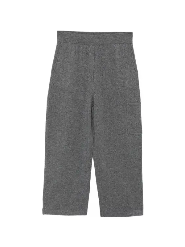 LUISA CERANO Wool Cargo Pants - Grey