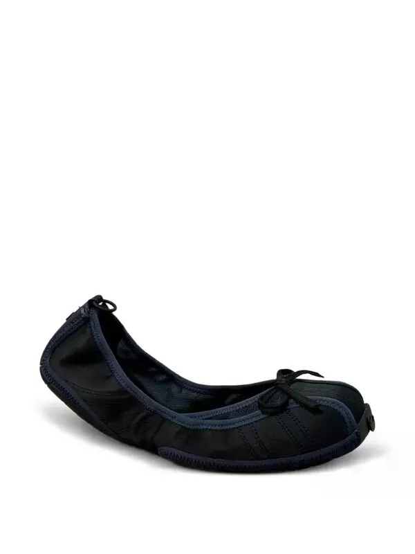 Balenciaga Bow-detail Panelled Ballet Flats