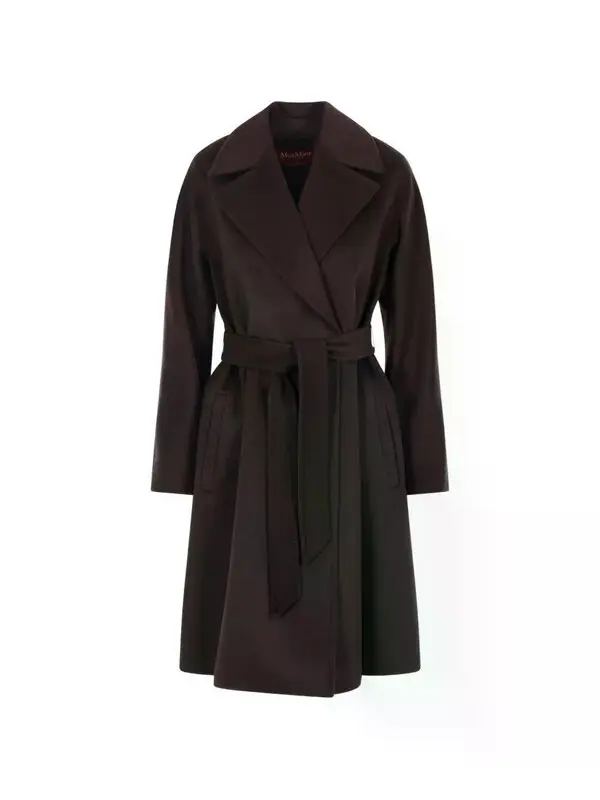 Max Mara Ravenna Belted Wrap Coat - Brown