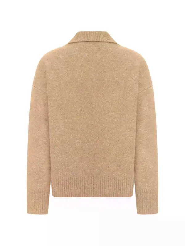 AMI Paris De Coeur Alpaca Sweater - Neutrals