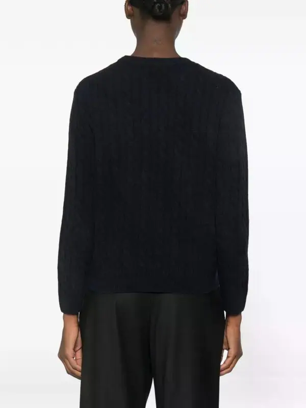 JCSOPHIE Pancho Cable-knit Crew-neck Sweater