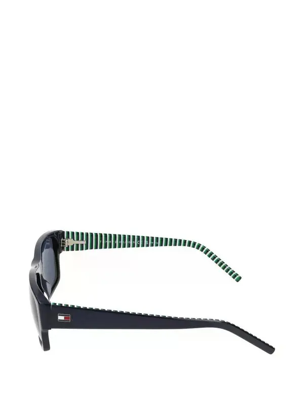 Tommy Hilfiger Striped Rectangle-frame Sunglasses