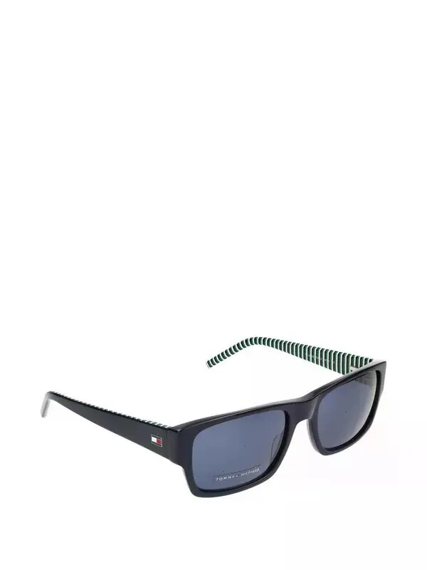 Tommy Hilfiger Striped Rectangle-frame Sunglasses
