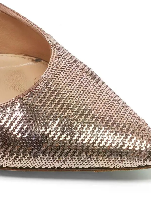GIANVITO ROSSI Sequin Embellished Pointed Toe Stiletto Pumps