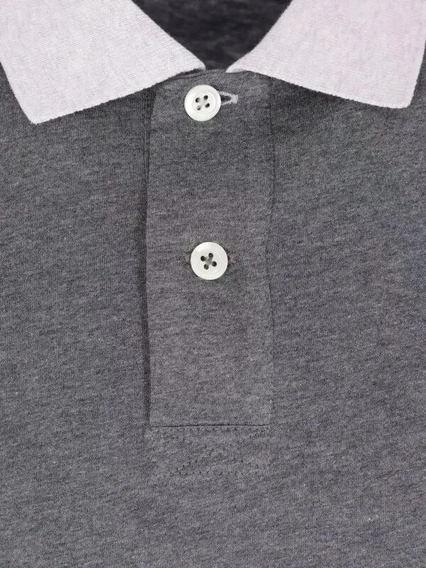 Brunello Cucinelli Logo-embroidered Long-sleeve Polo Shirt