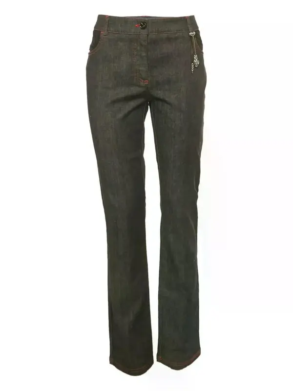 Roberto Cavalli Serpent-detail Jeans - Grey