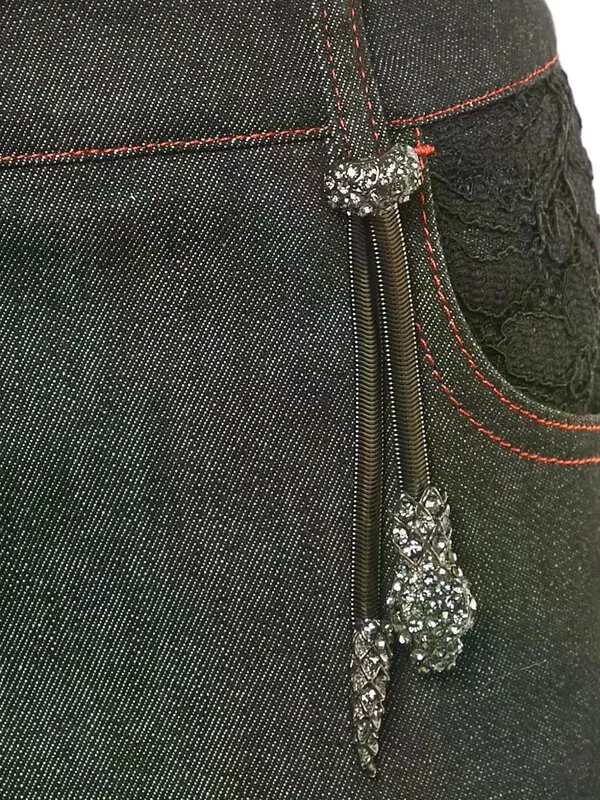 Roberto Cavalli Serpent-detail Jeans