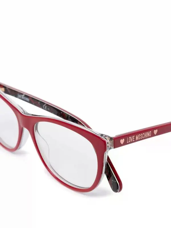 Moschino Cat-eye Logo-print Glasses