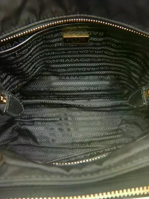Prada 2013-2026 Saffiano Trimmed Tessuto Satchel