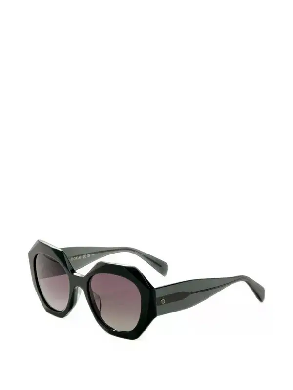 Rag & Bone Geometric-frame Sunglasses - Green