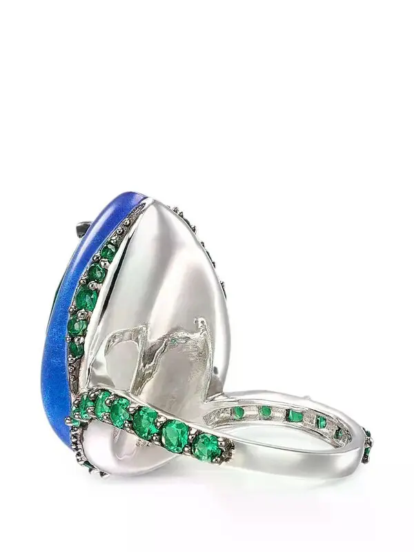 ANABELA CHAN Spirulina Elixir Emerald Ring