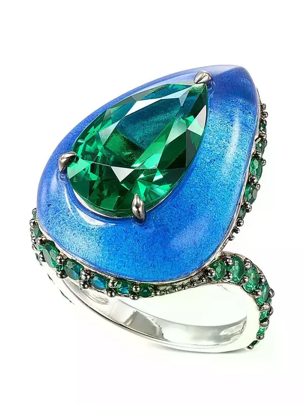 ANABELA CHAN Spirulina Elixir Emerald Ring