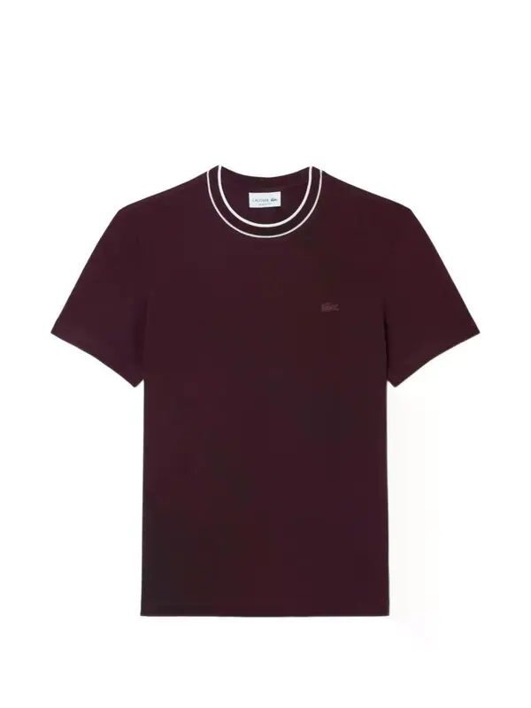 Lacoste Contrast-trim T-shirt - Red