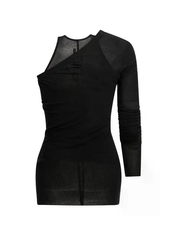 Rick Owens Banana Asymmetric Top - Black