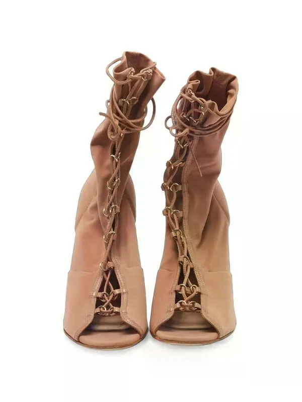 GIANVITO ROSSI Stevie Lace-up Ankle Boots