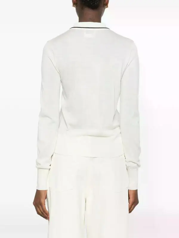 FORTE_FORTE Ruffled-trim Polo Top