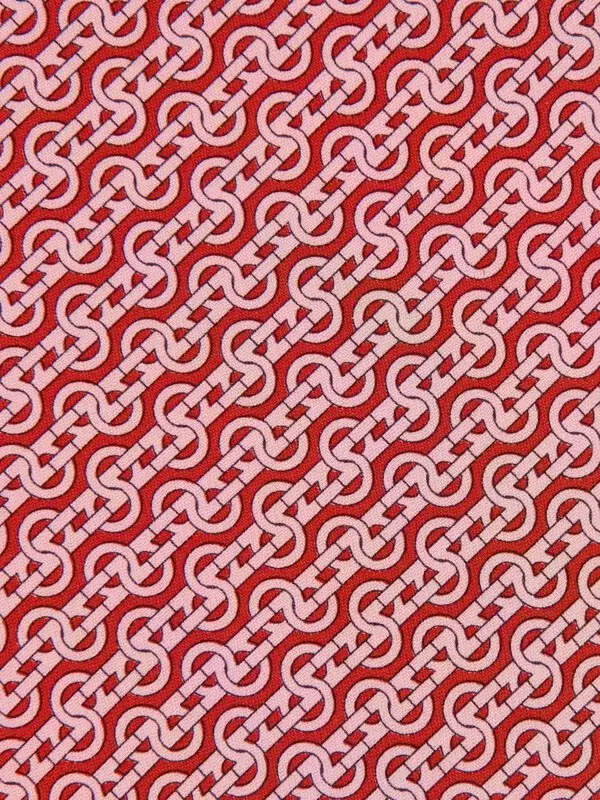 FERRAGAMO Woven-print Silk Tie