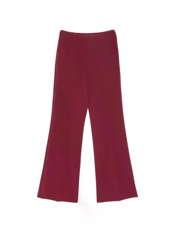 TWINSET Pressed-crease Wide-leg Trousers - Red