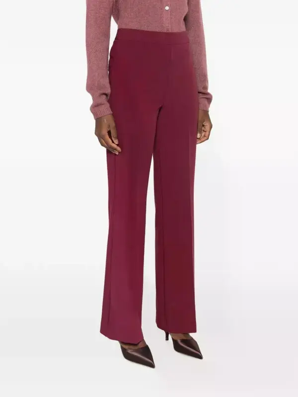 TWINSET Pressed-crease Wide-leg Trousers