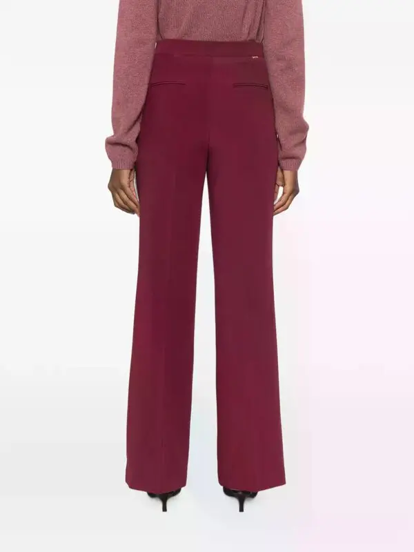 TWINSET Pressed-crease Wide-leg Trousers