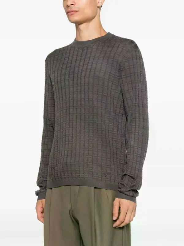 Emporio Armani Textured-knit Sweater