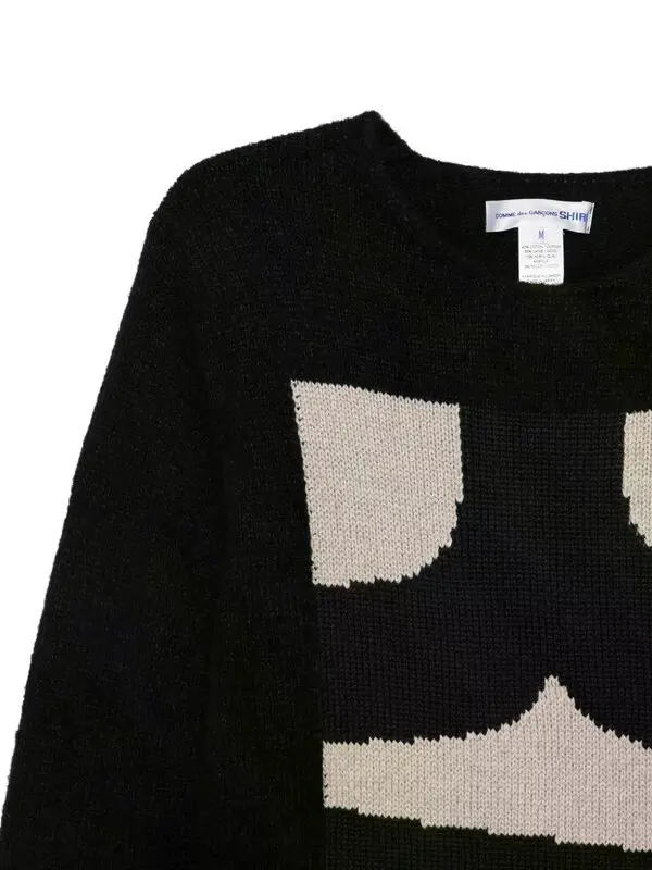 Comme Des Garçons Geometric-pattern Sweater