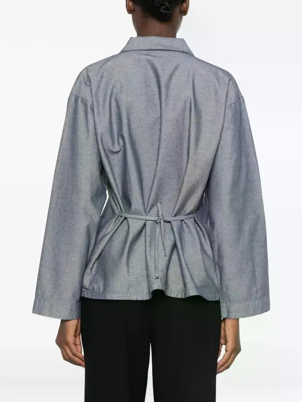 BASERANGE Liber Bow-fastening Shirt
