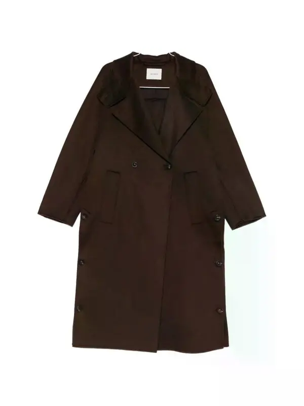 LISA YANG Double-breasted Button-back Coat - Brown